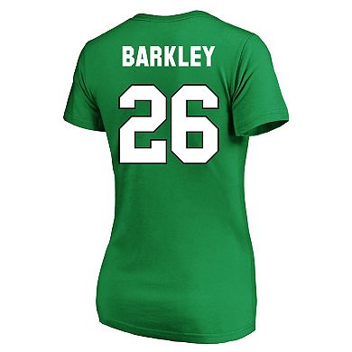 Women's Fanatics Saquon Barkley Kelly Green Philadelphia Eagles Plus ...