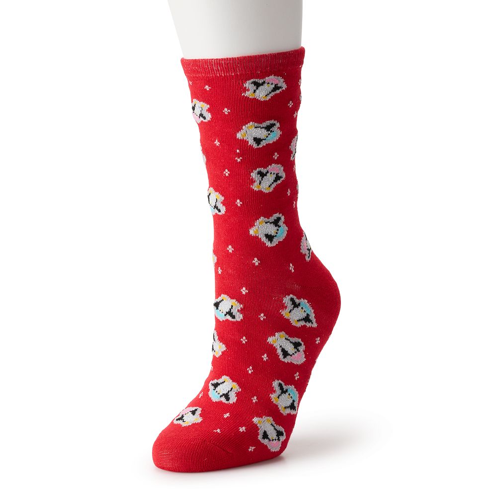 Women's Shine Holiday Critter Crew Socks