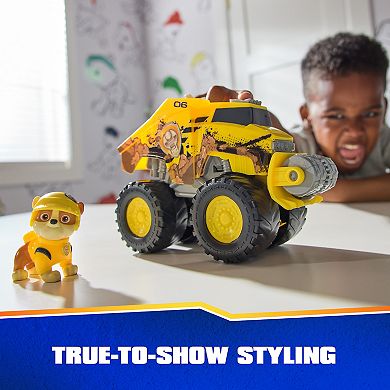 Paw Patrol Rescue Wheels Rubble’s Bulldozer Toy Truck with Vehicle ...