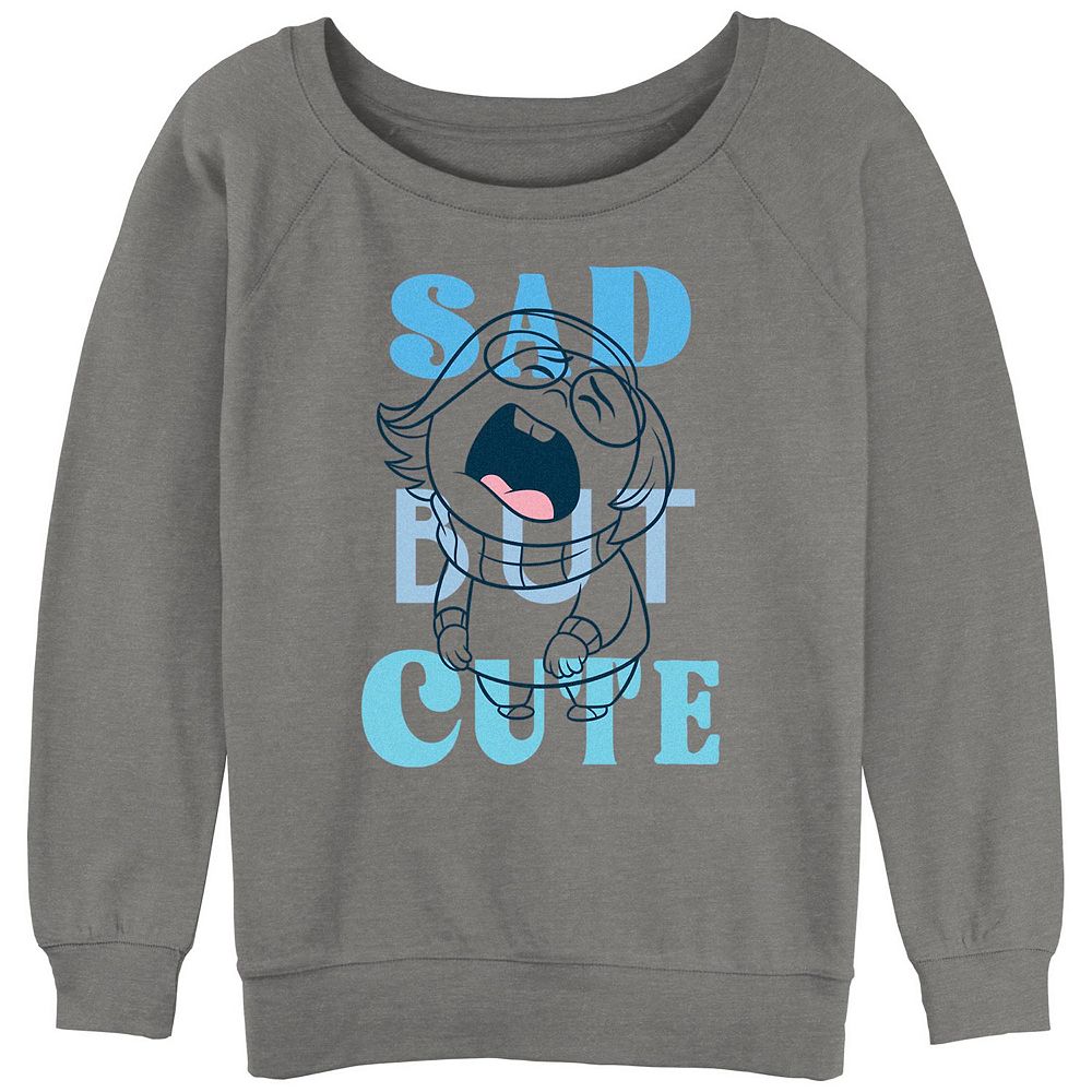 Disney / Pixar's Inside Out 2 Sad But Cute Juniors' Graphic Slouchy Terry