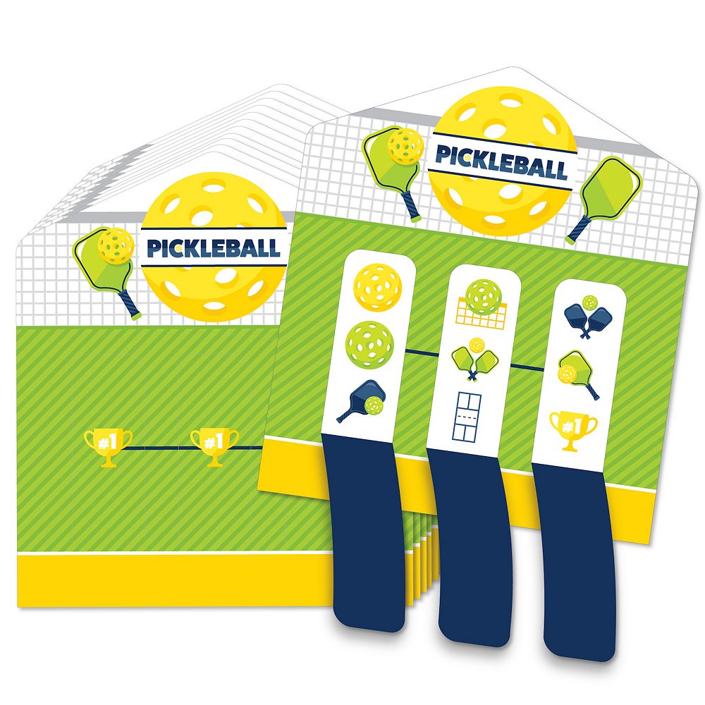 Big Dot Of Happiness Let’s Rally Pickleball Birthday Party Game Pull ...