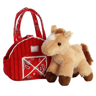 Aurora Small Red Fancy Pals 7" Red Barn Horse Fashionable Stuffed Animal