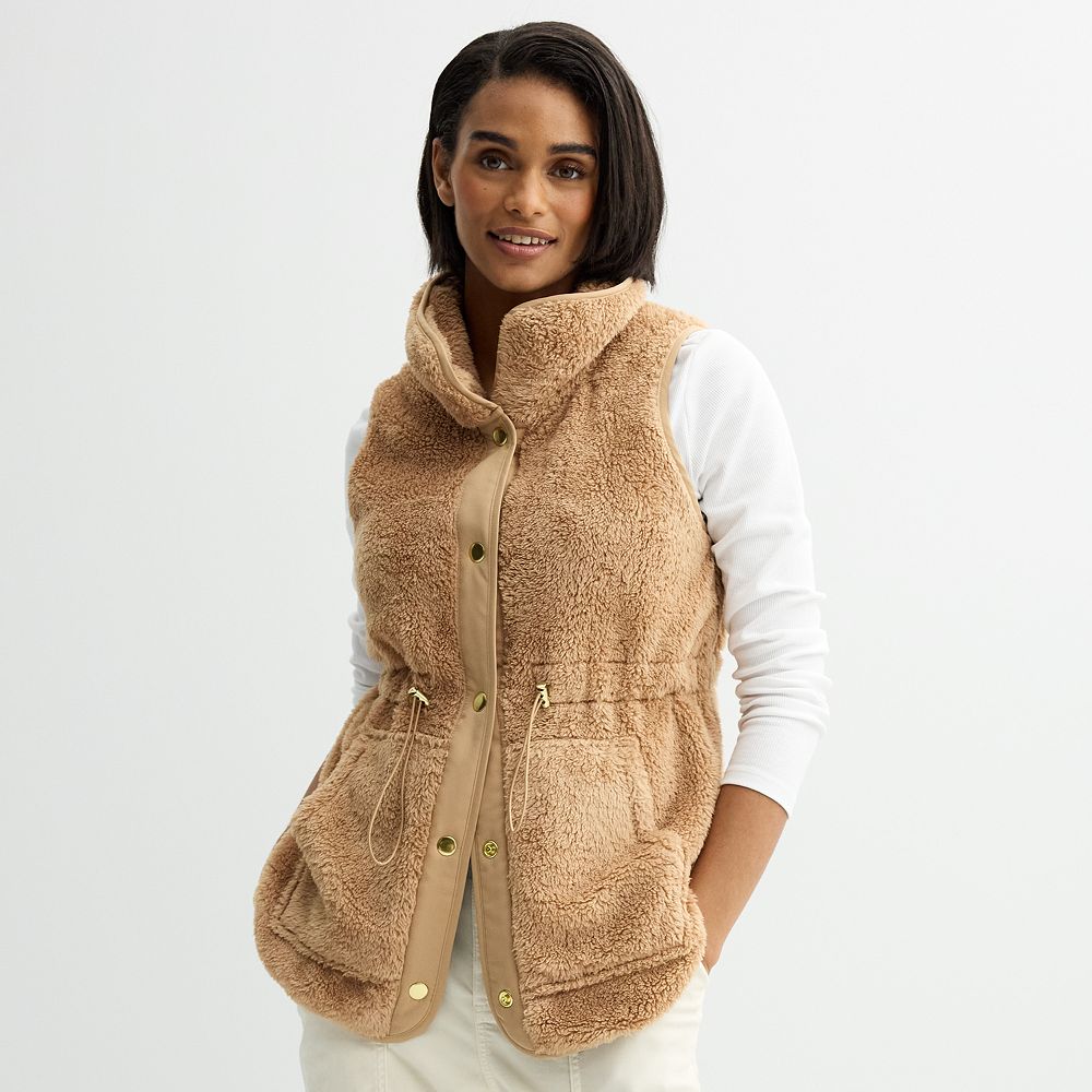 Women's Sonoma Goods For Life® Cozy Snap-Through Vest