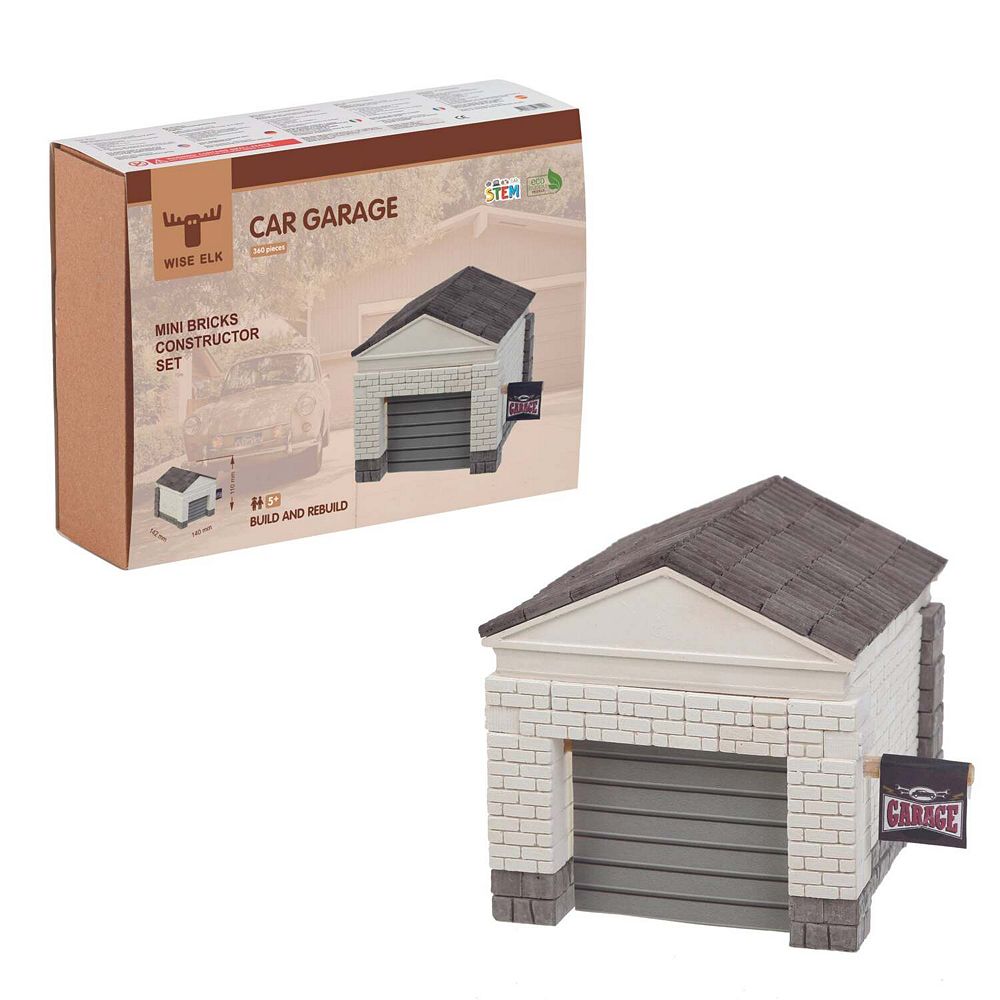 Wise Elk Car Garage Mini Brick Building Kit, 360 pcs