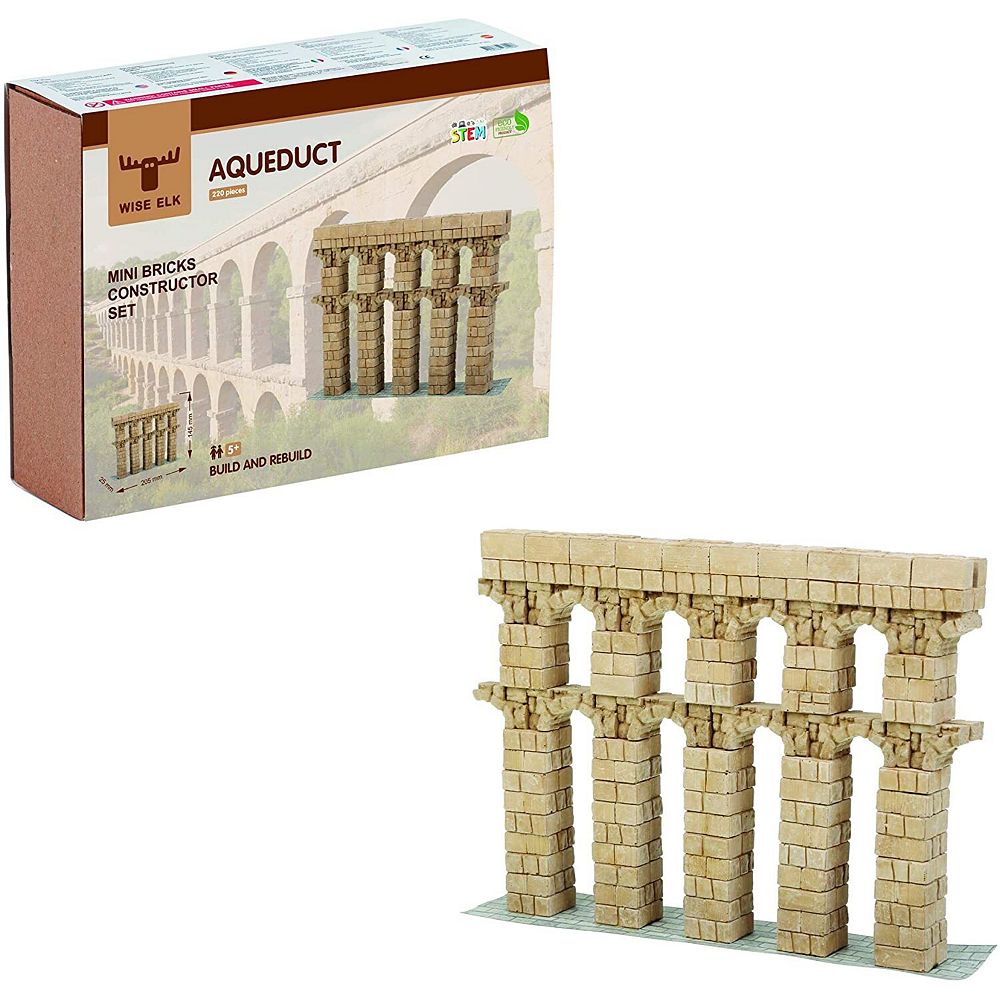 Wise Elk Aqueduct Mini Brick Architecture Kit, 220 pcs