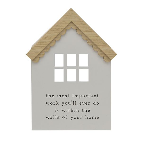 Belle Maison House Shaped Caption Box Table Decor