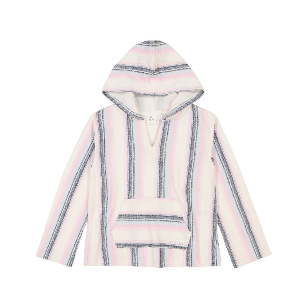 Girls 7-16 Roxy Striped Baja Poncho Hoodie