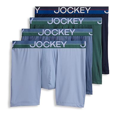 Men's Jockey® Infinite Cool Microfiber Stretch 5" 3-pack +1 Bonus Boxer ...