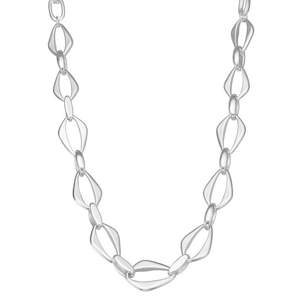 Napier Silver Link Long Chain Lot Vintage Napier Sterling Silver