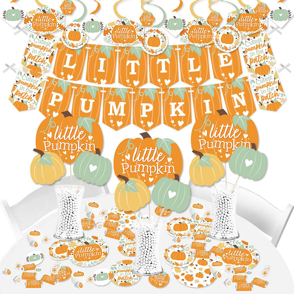 Big Dot Of Happiness Little Pumpkin Birthday Or Baby Shower Banner ...