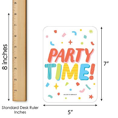 Big Dot Of Happiness Find The Guest Party Time - Happy Birthday Party Bingo Game - Set Of 18
