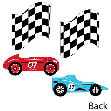 Big Dot Of Happiness Let's Go Racing - Racecar Decor Birthday Or Baby ...