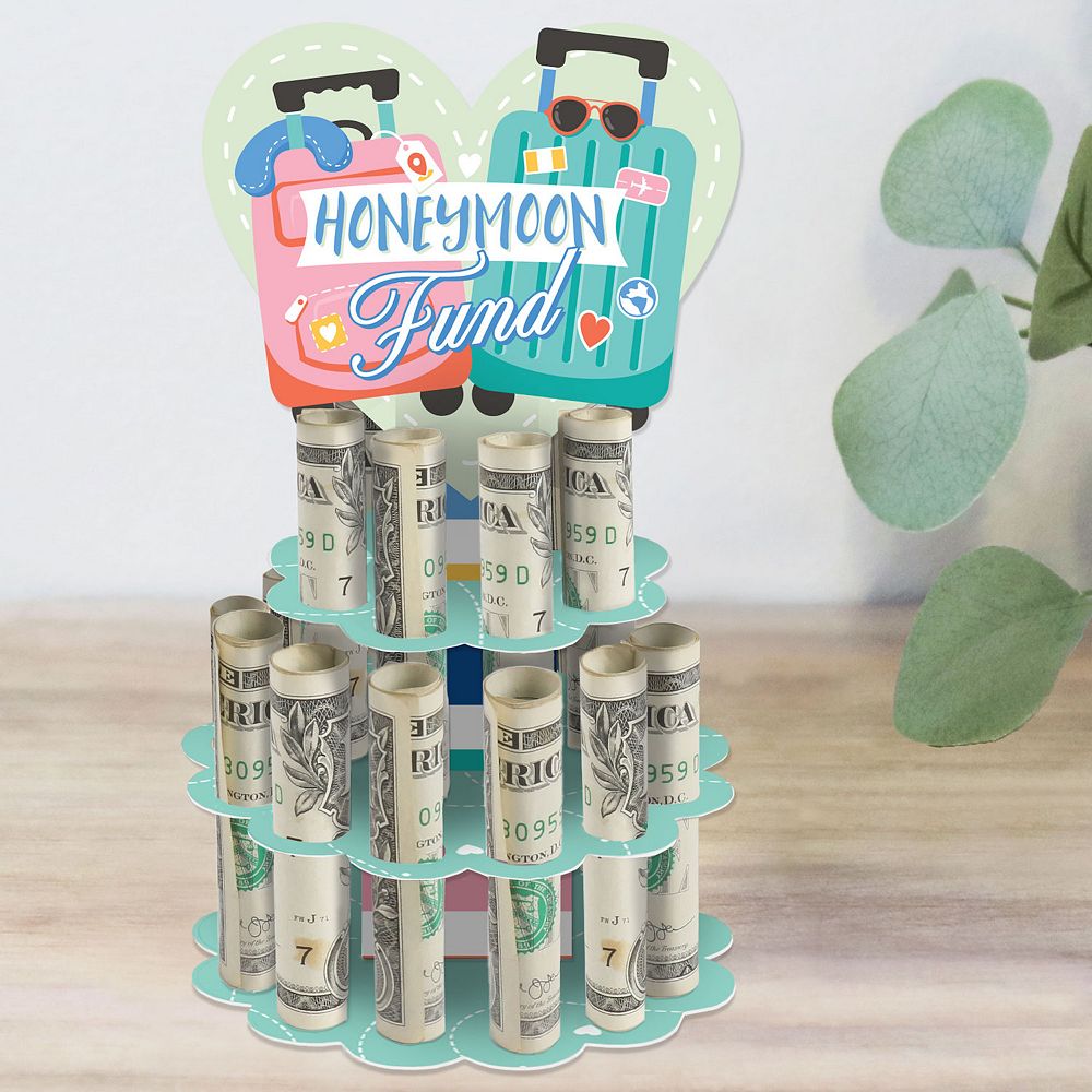 Big Dot Of Happiness Honeymoon Fund - Diy Wedding Or Engagement Party ...