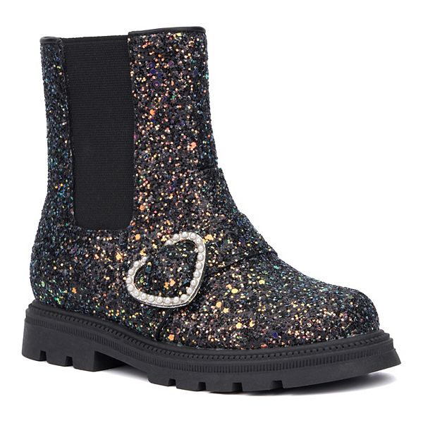 Olivia Miller Glitter Toddler Girls' Chelsea Boots