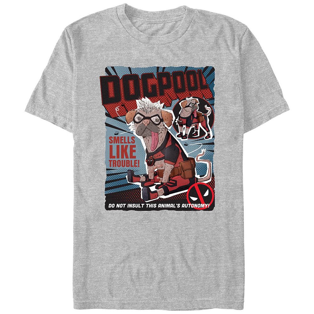Men's Deadpool And Wolverine Dogpool Comic Book Cover Graphic Tee