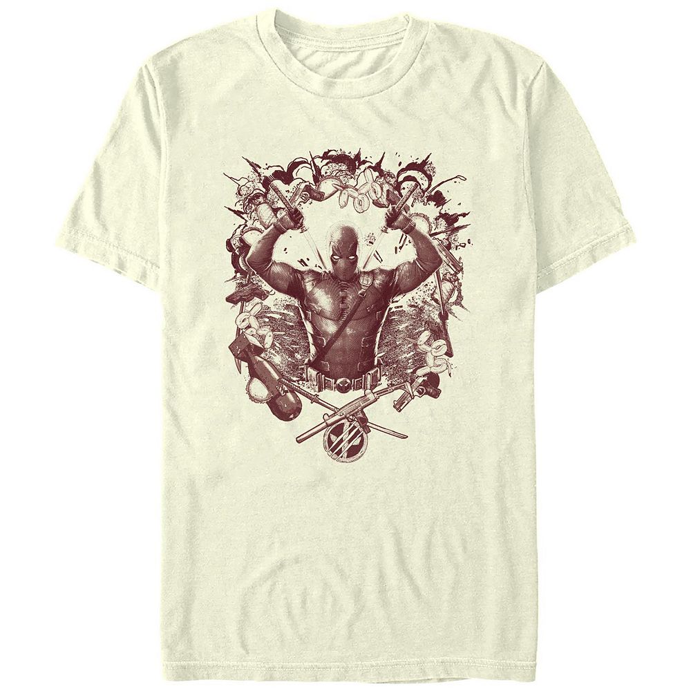 Men's Deadpool And Wolverine Explosion Graphic Tee