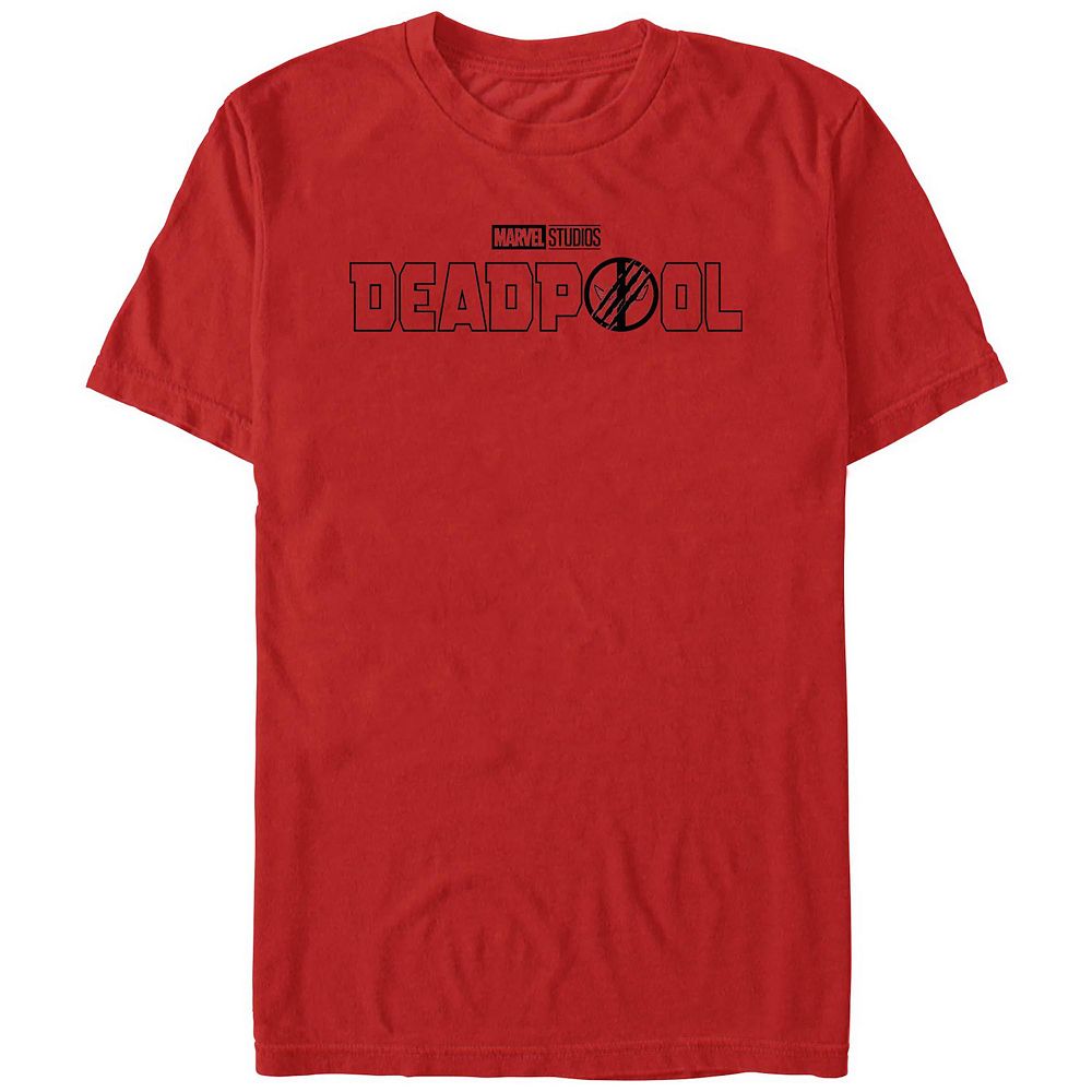 Men's Deadpool And Wolverine Scratch Logo Graphic Tee