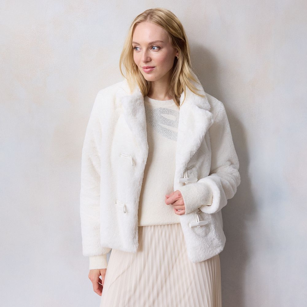 Women's LC Lauren Conrad Faux Fur Toggle Jacket