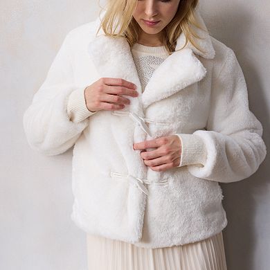 Women's LC Lauren Conrad Faux Fur Toggle Jacket