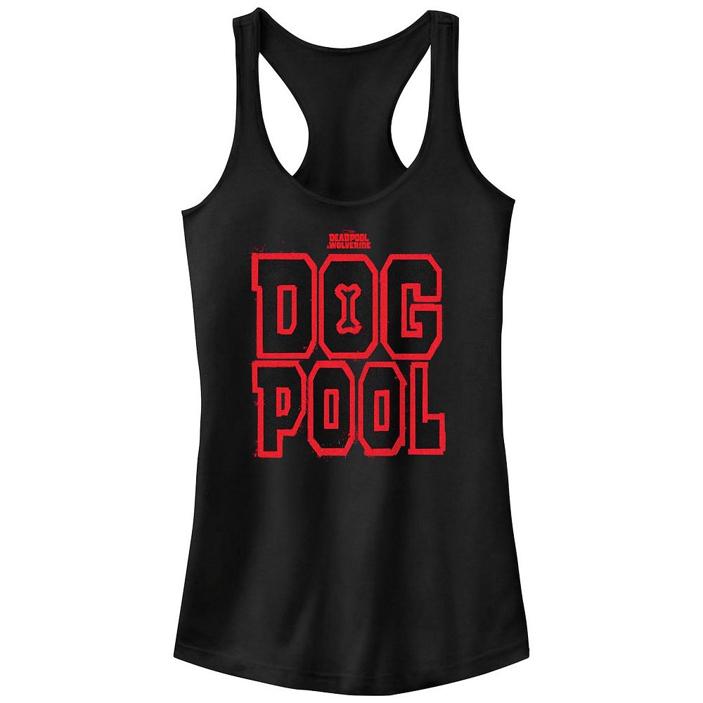 Juniors' Marvel Deadpool And Wolverine Dogpool Bone Letters Graphic ...