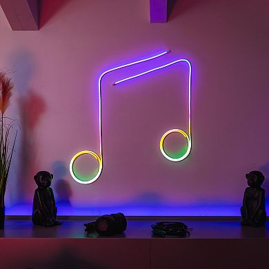 Twinkly Flex 6.5-ft. Smart Mappable Multi-Color Shapeable Neon LED ...