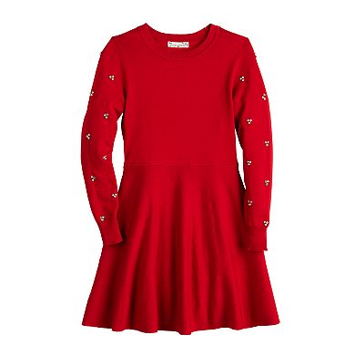 Girls 7-20 Knit Works Sweater Dress with Rhinestones in Regular & Plus Size