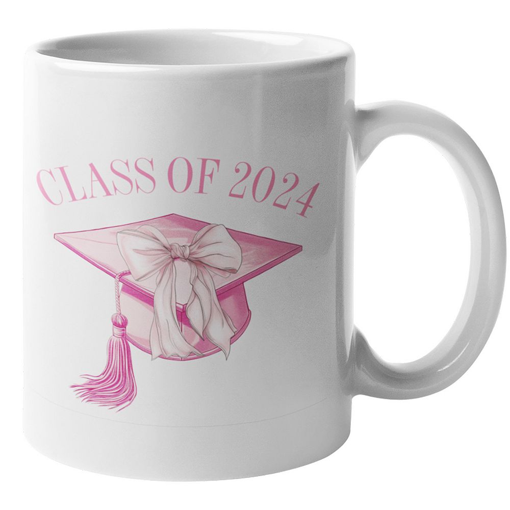 Pink Coquette Class Of 2024 Coffee Mug - Graduation Gift For Her - 2024 ...