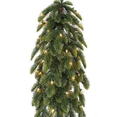 National Tree Company 3-ft. Pre-Lit Downswept Alpine Artificial ...