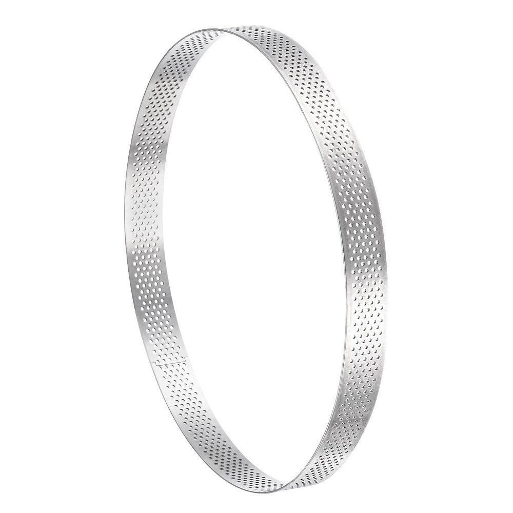 Stainless Steel Circular Cake Rings 7.8" Heat-resistant Perforated Cake ...