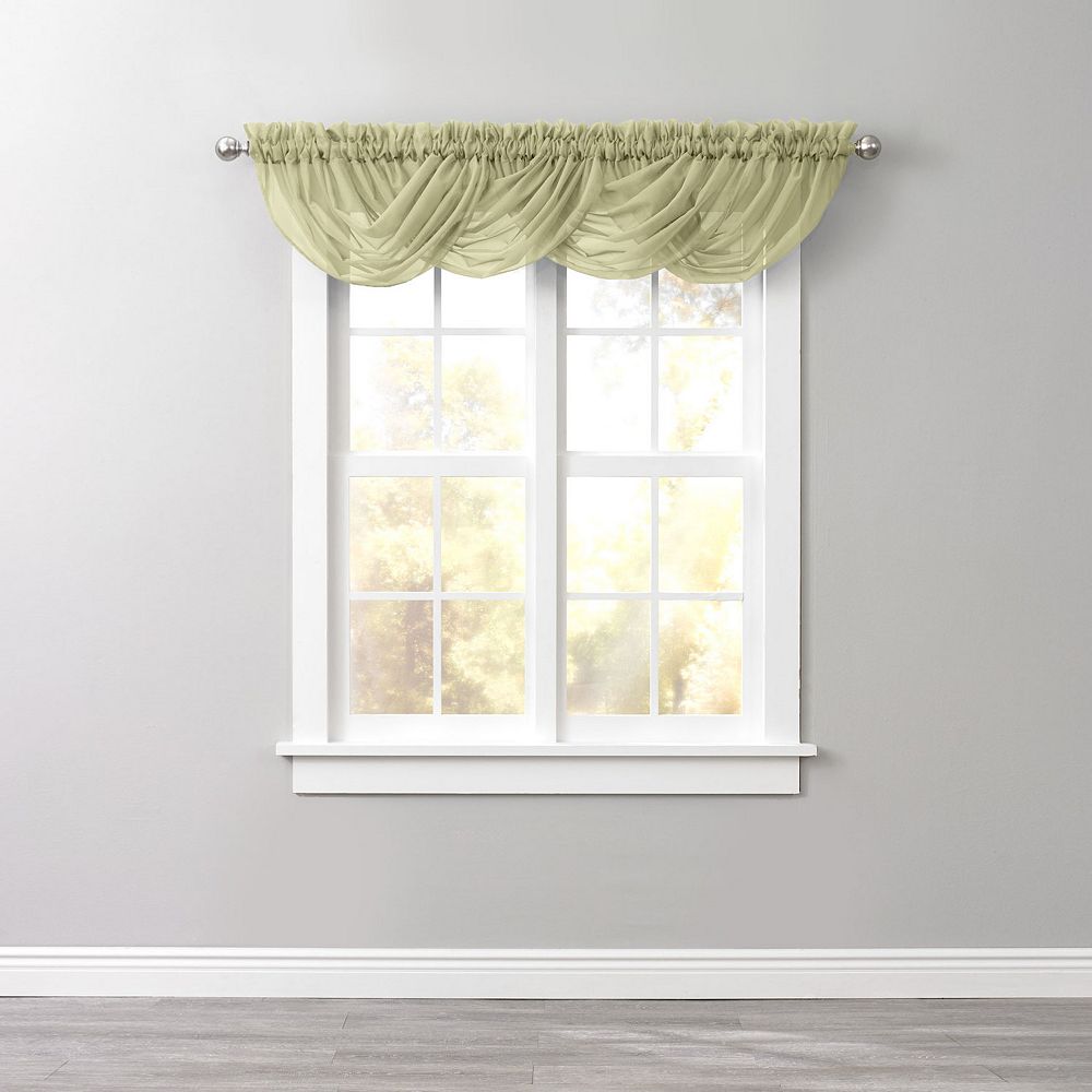Brylanehome Bh Studio Sheer Voile Toga Valance