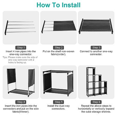 9-cube Cube Storage Organizer For Living Room Bedroom Office