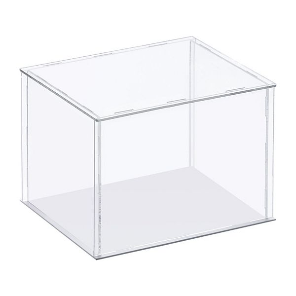 Display Case, Acrylic Box Assemble Dustproof Box Showcase For Collectibles