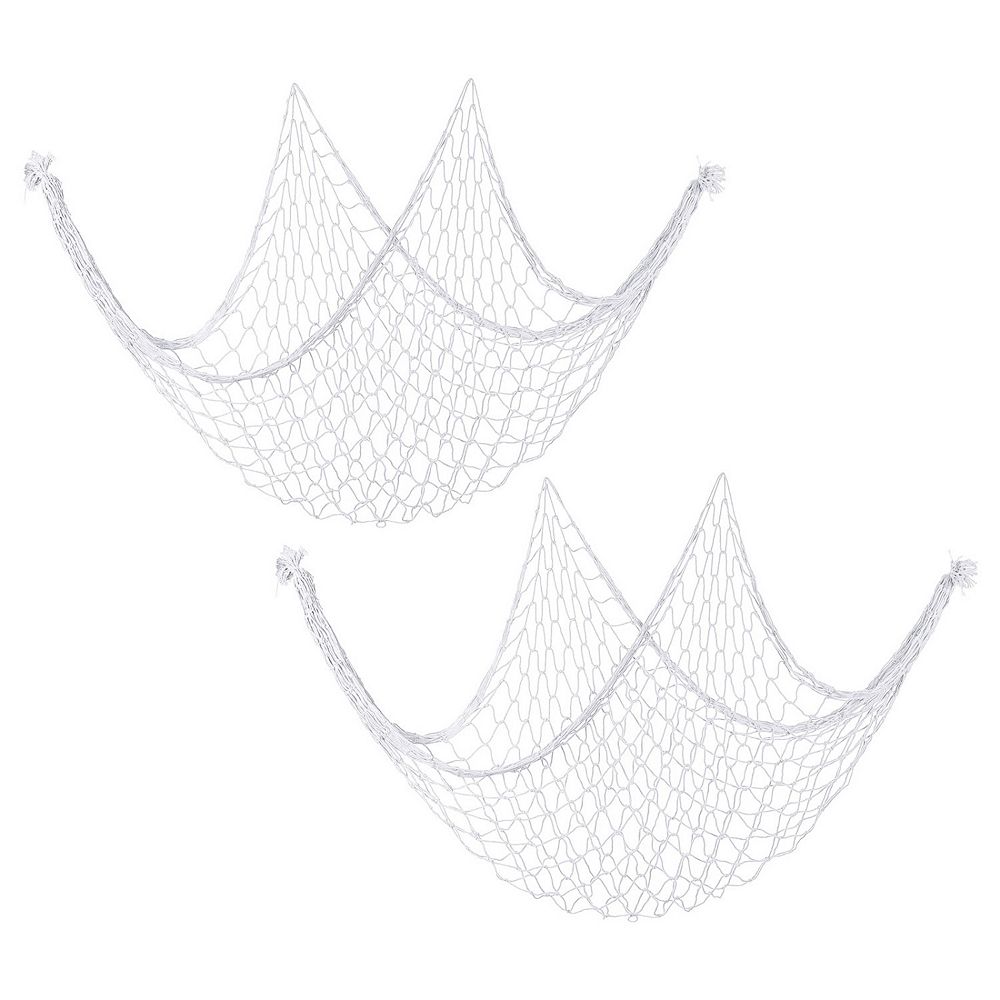Fishing Net Decor, 2 Pack 80" X 40" Fish Net Decor Party Accessory