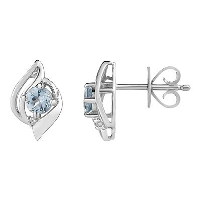 Kohls aquamarine earrings store
