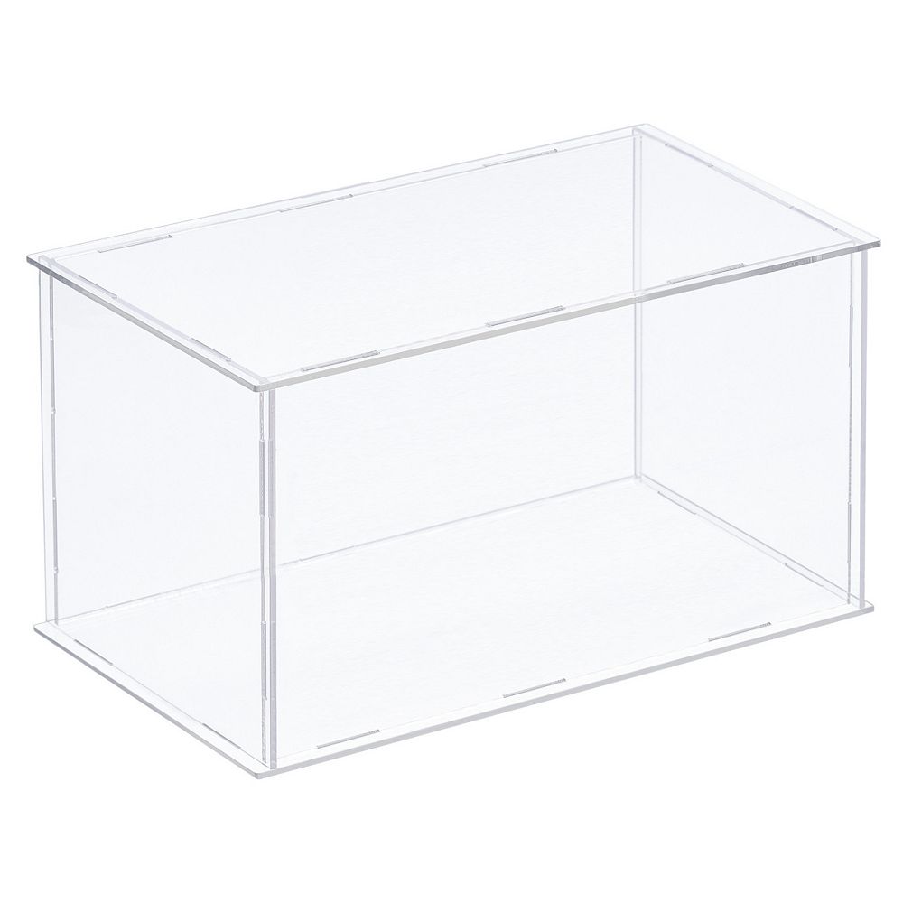 Acrylic Display Case Plastic Box Cube Storage Box Assemble Showcase 14 ...