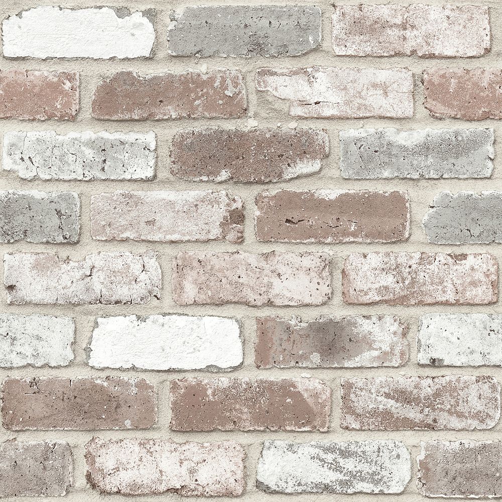 RoomMates Reclaimed Brick Peel and Stick Wallpaper
