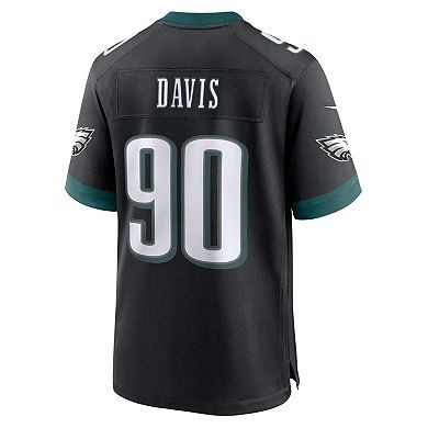 Men's Nike Jordan Davis Black Philadelphia Eagles Alternate Game Jersey