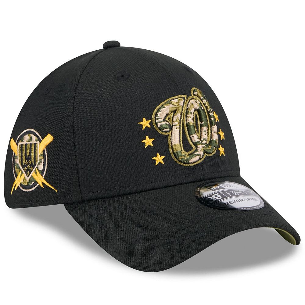 Men's New Era Black Washington Nationals 2024 Armed Forces Day 39THIRTY ...