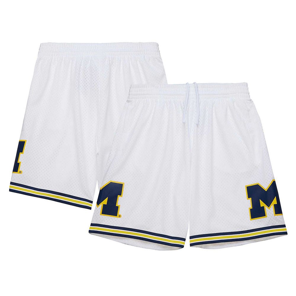 Men's Mitchell & Ness White Michigan Wolverines 1991/92 Throwback ...