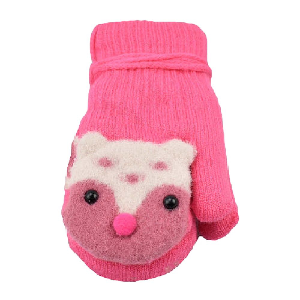 Soft Knit Mittens For Baby & Toddler - Cute Mouse Print
