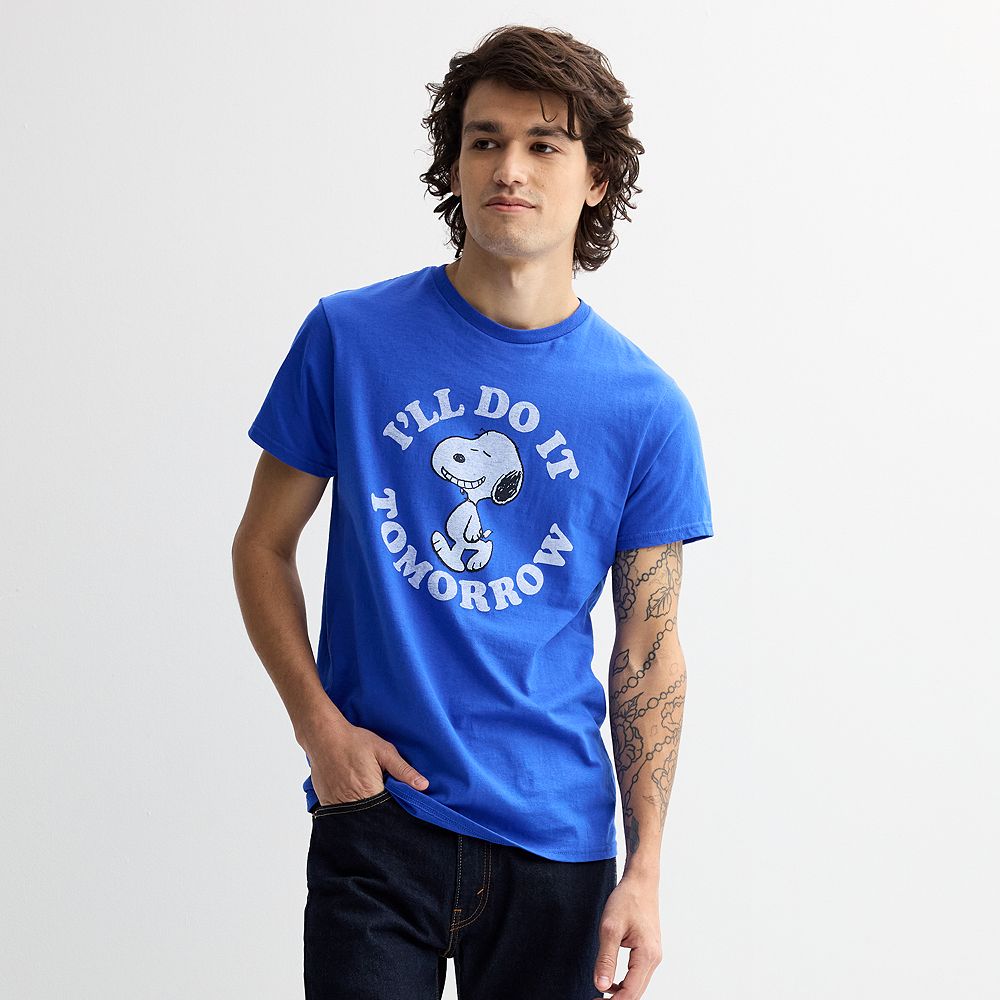 Men's Peanuts Snoopy Tomorrow Graphic Tee