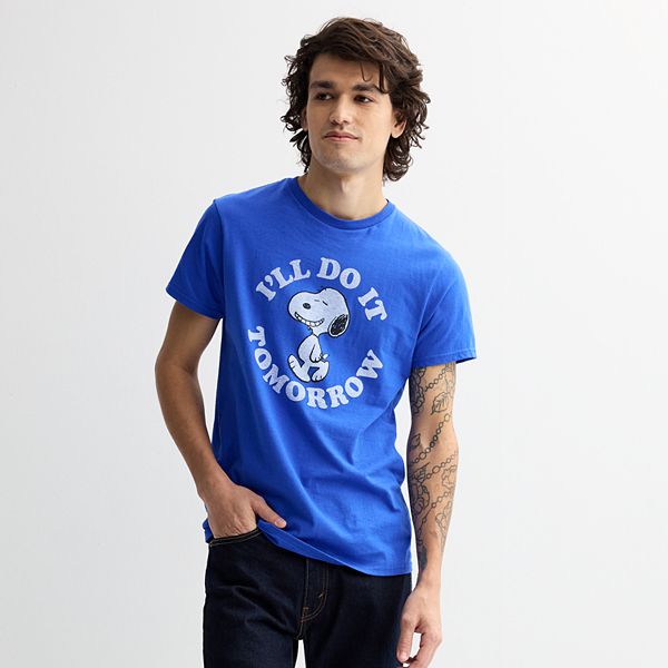 Men's Peanuts Snoopy Tomorrow Graphic Tee