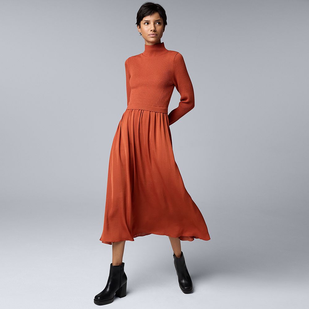 Women's Simply Vera Vera Wang Pleated Midi Dress