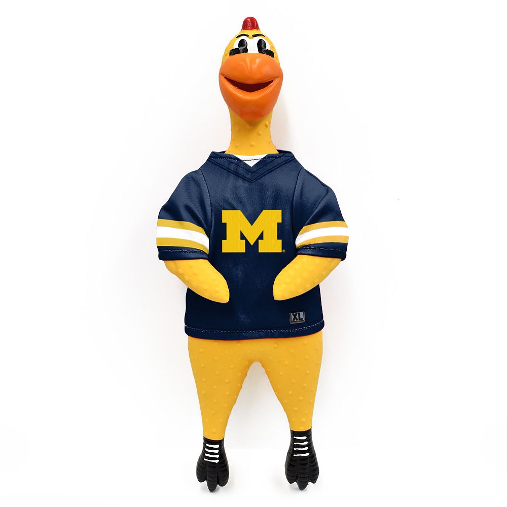 NCAA Michigan Wolverines Rubber Chicken Toy