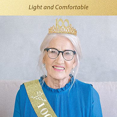 100th Birthday Sash And Tiara For Women