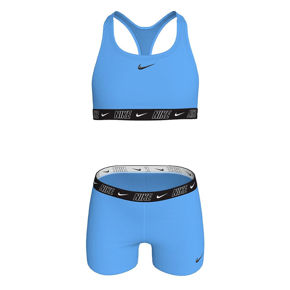 Girls 7-16 Nike Racerback Bikini & Short Set