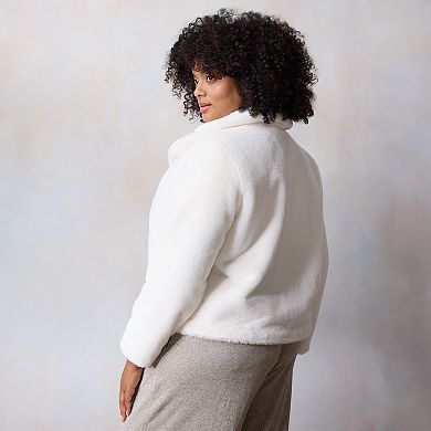 Plus Size LC Lauren Conrad Faux Fur Toggle Jacket