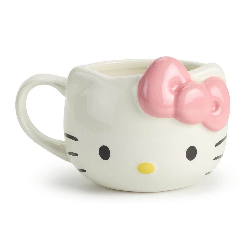 Hello Kitty Pink Bow Ceramic 3D Sculpted Mug