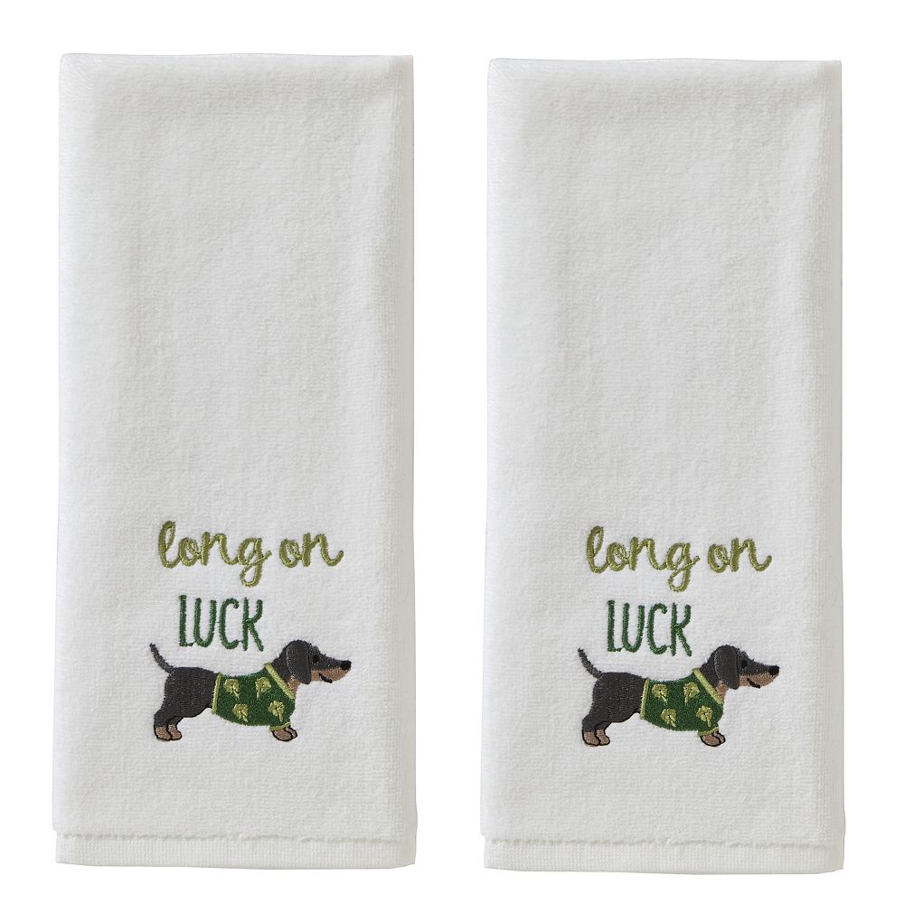 SKL Home Lon On Luck 2-Piece Hand Towel Set