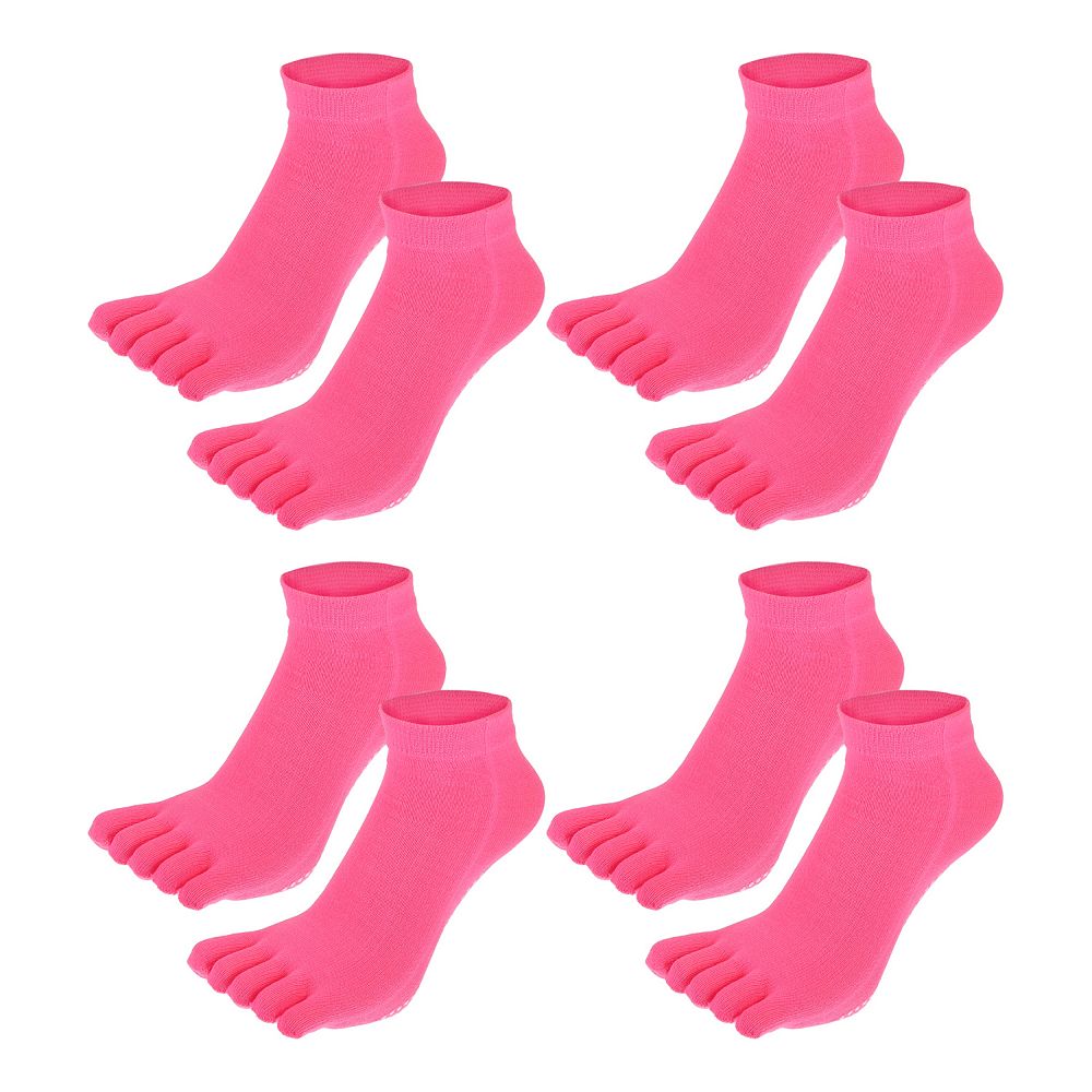 4 Pairs Full Finger Toe Socks Unisex Five Finger Socks For Daily Fit
